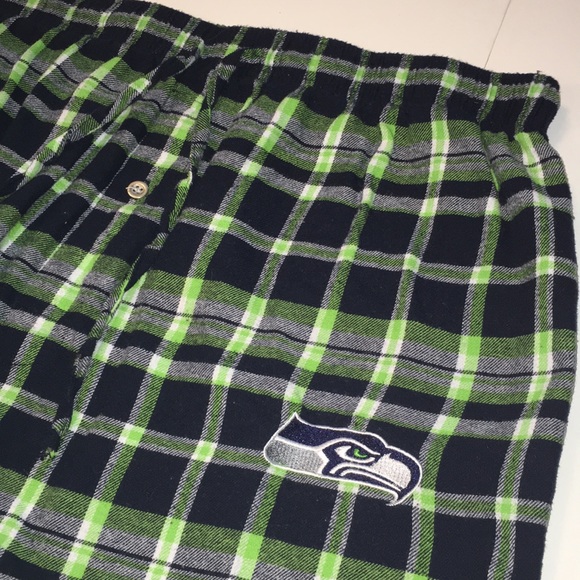 NFL | Pants | Seattle Seahawks Plaid Flannel Nfl Pants Xl | Poshmark
